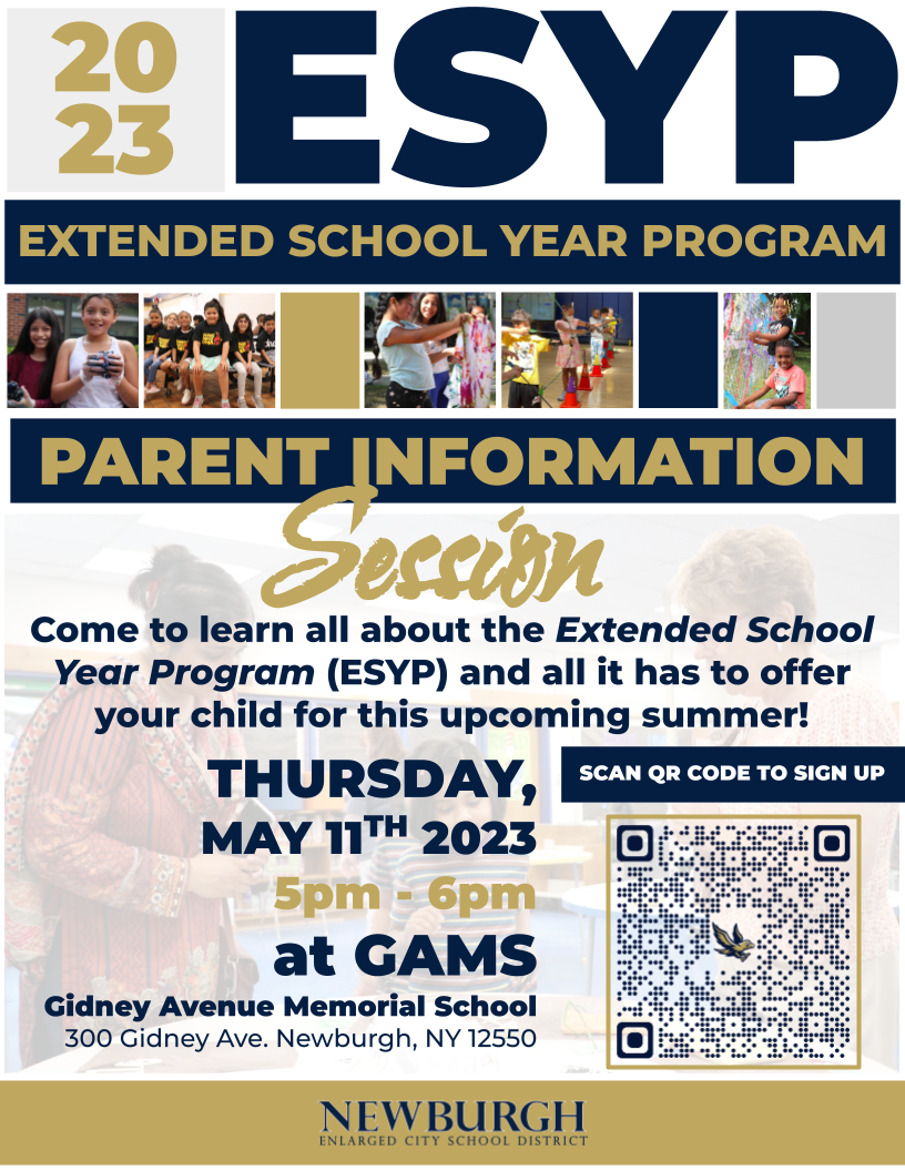 Join us for ESYP (Extended School Year Program) Parent Information Session - Horizons on the ...